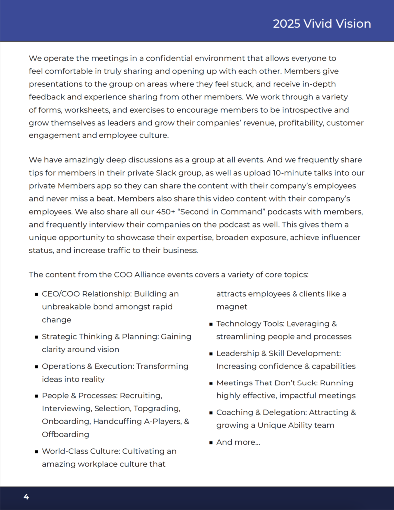 The Cameron Herold Vivid Vision Example You Can Model Vision Driven Global